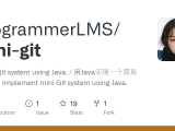 Github Programmerlms Mini Git A Mini Git System Using Java 用java