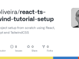 Github Nmoliveira React Ts Tailwind Tutorial Setup Basic Project
