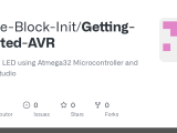 Github Code Block Init Getting Started Avr Blinking Led Using