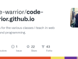 Github Code Warrior Code Warrior Github Io Tutorials For The Various