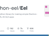 Github Python Eel Eel A Little Python Library For Making Simple