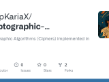 Github Deepkariax Cryptographic Algorithms Python Cryptographic