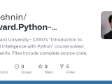 Github Amoshnin Harvard Python Machine Learning ёяуш Harvard University