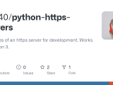 Github Gh640 Python Https Servers Examples Of An Https Server For