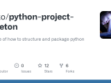 Github Oxyko Python Project Skeleton Example Of How To Structure And
