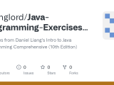 Github Hoanglord Java Programming Exercises For Intro To Java