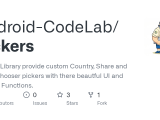 Github Android Codelab Pickers Pickers Library Provide Custom