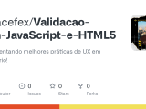 Github Walacefex Validacao Com Javascript E Html5 Implementando