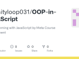 Github Infinityloop031 Oop In Javascript Programming With Javascript