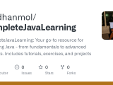 Github Pradhanmol Completejavalearning Completejavalearning Your