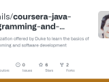 Github Thenils Coursera Java Programming And Software Engineering