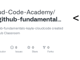 Github Cloud Code Academy Git Github Fundamentals Kayla Cloudcode