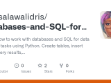 Github Nafisalawalidris Databases And Sql For Data Science With