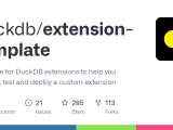 Github Duckdb Extension Template Template For Duckdb Extensions To