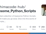 Github Prathimacode Hub Awesome Python Scripts рџљђ Curated Collection