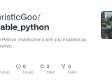 Github Futuristicgoo Portable Python Portable Python Distributions