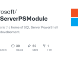 Github Microsoft Sqlserverpsmodule This Repo Is The Home Of Sql