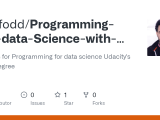 Github Amrfodd Programming For Data Science With Python Projects For