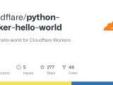 Github Cloudflare Python Worker Hello World Python Hello World For