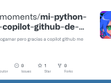 Github Ximimoments Mi Python Con Copilot Github De Visual Studio Code