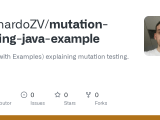 Github Leonardozv Mutation Testing Java Example Guide With Examples