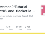 Github Leonwatson2 Tutorial Reactjs And Socket Io Chat App Code