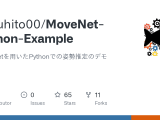 Github Kazuhito00 Movenet Python Example Movenetを用いたpythonでの姿勢推定のデモ