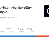 Github Ionic Team Ionic E2e Example Example App For Ionic E2e
