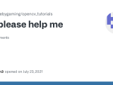 Please Help Me Issue 9 Learncodebygaming Opencv Tutorials Github