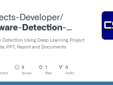 Github Projects Developer Malware Detection Using Deep Learning