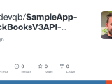Github Softdevqb Sampleapp Quickbooksv3api Python Softdevqb