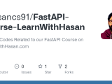 Github Hassancs91 Fastapi Course Learnwithhasan Source Codes Related