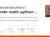 Github Alexanderskulikov Discrete Math Python Scripts Python Code