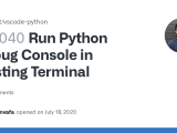 Run Python Debug Console In Existing Terminal Issue 13040