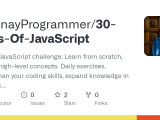 Github Itsvinayprogrammer 30 Days Of Javascript 30 Day Javascript