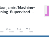Github Diyabenjamin Machine Learning Supervised Learning