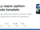 Github Geeogi Async Python Lambda Template Build A High Performance