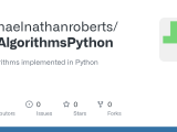 Github Michaelnathanroberts Thealgorithmspython All Algorithms
