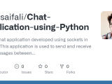 Github Bestsaifali Chat Application Using Python A Real Chat