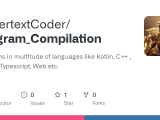 Github Hypertextcoder Program Compilation Programs In Multitude Of