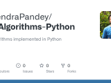 Github Dipendrapandey Thealgorithms Python All Algorithms