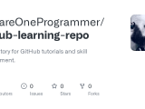 Github Squareoneprogrammer Github Learning Repo A Repository For