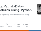 Github Omkarpathak Data Structures Using Python This Is My