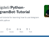 Github Alibigdeli Python Telegrambot Tutorial Python Bot Tutorial