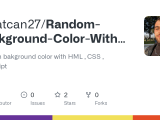 Github Beratcan27 Random Background Color With Html Css Javascript