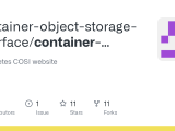 Github Container Object Storage Interface Container Object Storage