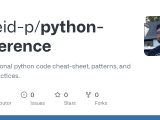Github Saeid P Python Reference My Personal Python Code Cheat Sheet