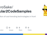 Github Sekirosake Angular2codesamples A Collection Of Cool Trending
