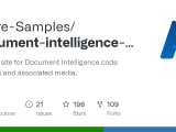 Github Azure Samples Document Intelligence Code Samples Sample Site