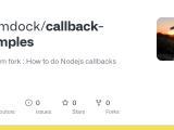 Github Stormdock Callback Examples Stormasm Fork How To Do Nodejs